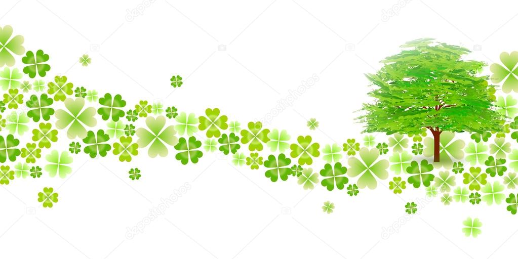Clover fresh green landscape background Stock Vector Image by ©JBOY24 ...