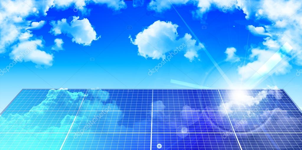 Solar sky landscape background Stock Vector Image by ©JBOY24 #109693166