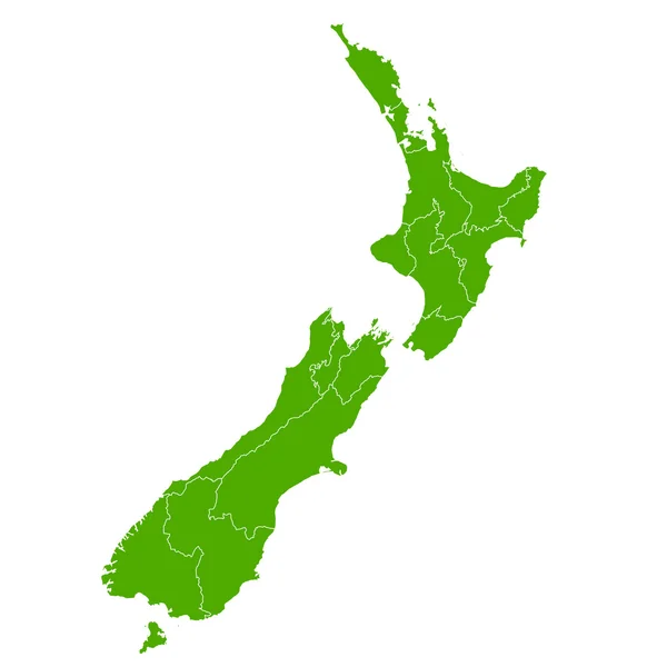 뉴질랜드 지도 국가 스톡 벡터 - ©JBOY24 53268645