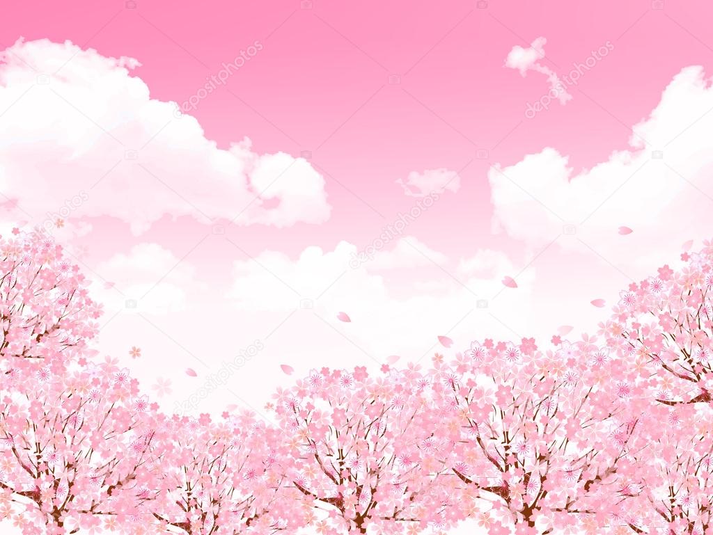 Cherry blossom background Stock Vector by ©JBOY24 64482557