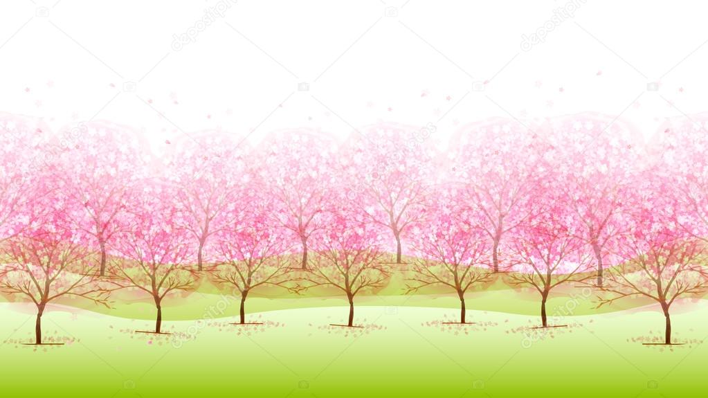 Cherry blossom background Stock Vector by ©JBOY24 65741041