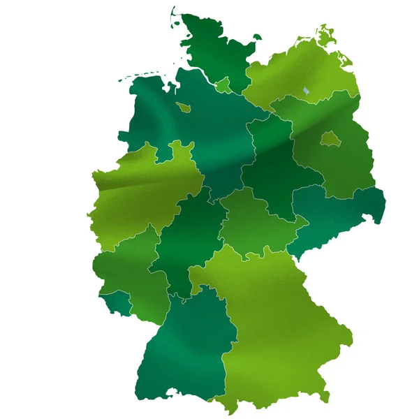 Germany - political map with separated layers. — Stock Vector ...