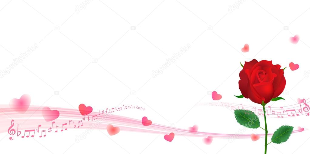 Rose note background Stock Vector by ©JBOY24 69972017