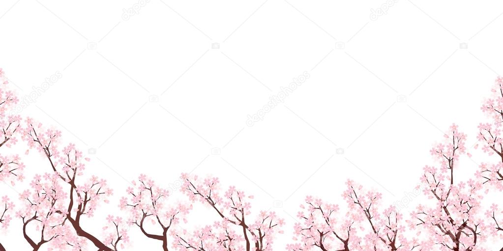 Spring cherry blossom background Stock Vector Image by ©JBOY24 #94168936