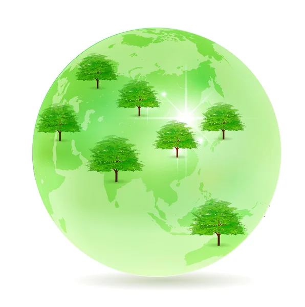 Tree on globe — Stock Photo © get4net #5044785
