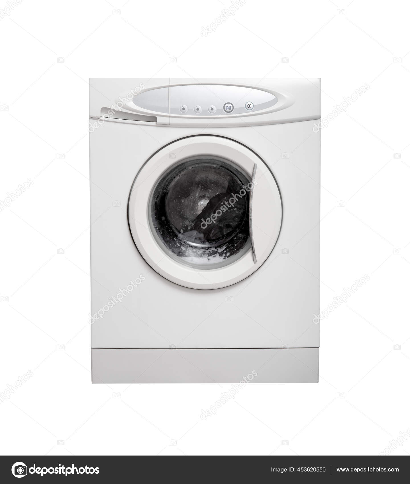 Front Door Washing Machine White Background Isolated — Stock Photo ...