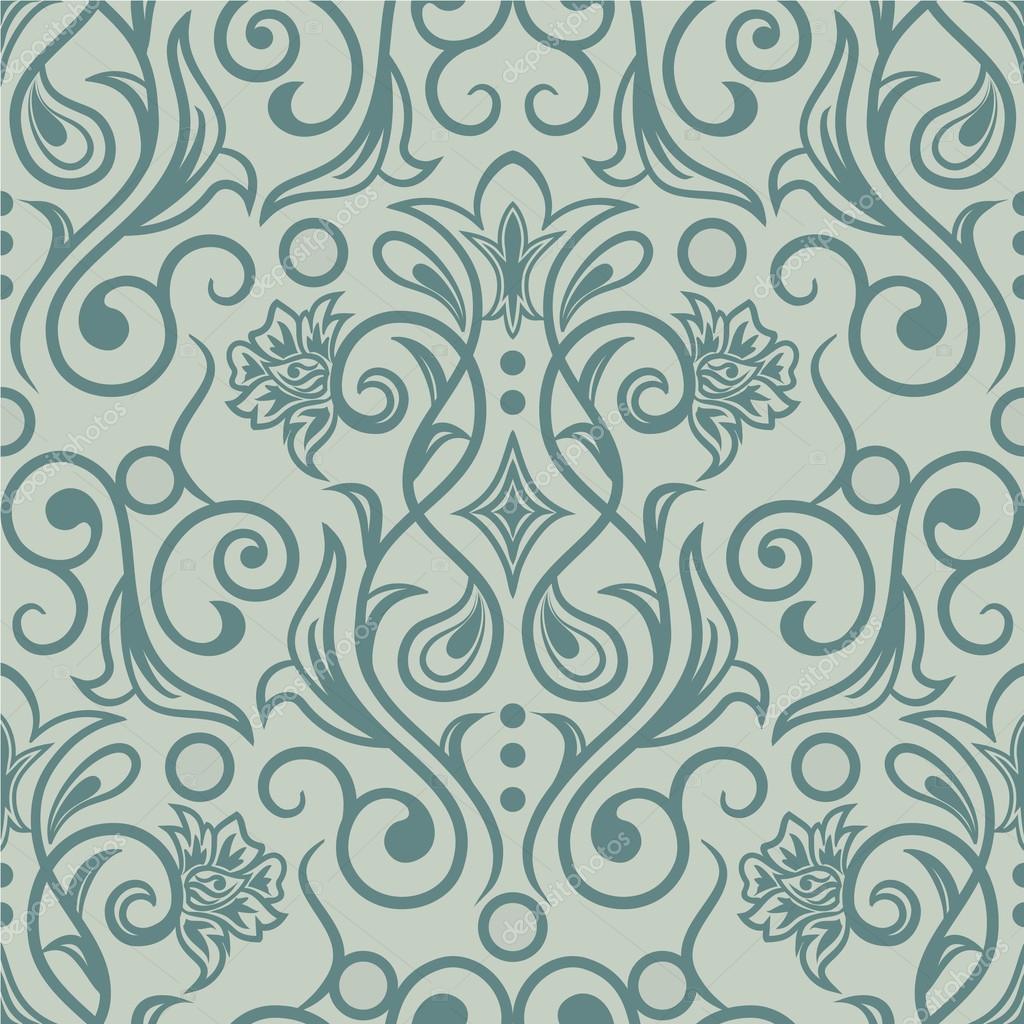 Vintage seamless background. Seamless wallpaper Stock Vector Image by ...