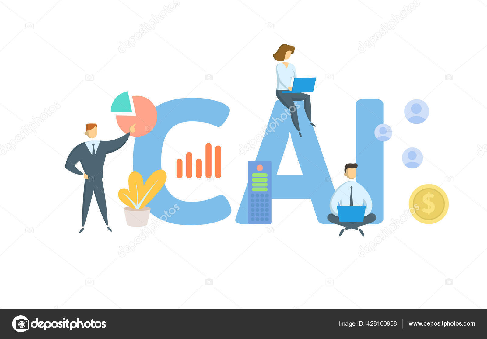 CAI, Computer Assisted Instruction. Concept with keywords, people and ...