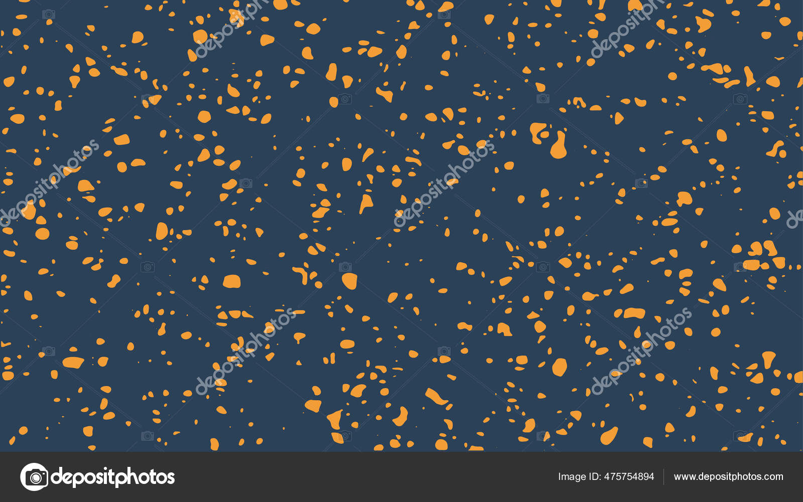 Small orange spots on a dark background, grunge background, vector ...