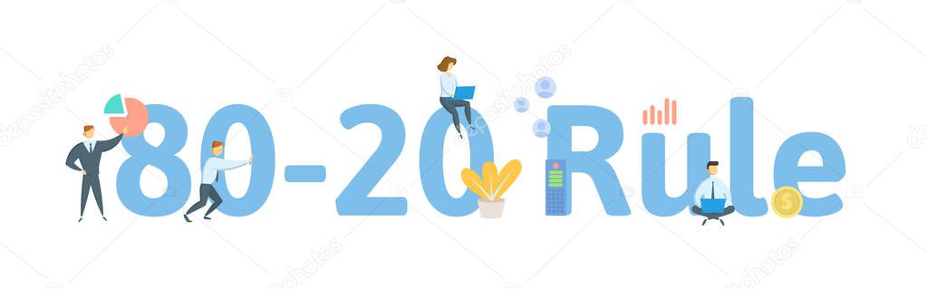 80 20 rule Vector Art Stock Images | Depositphotos