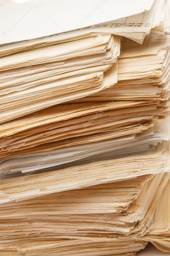 Stack of old paper Stock Photo by ©Garsya 52539075