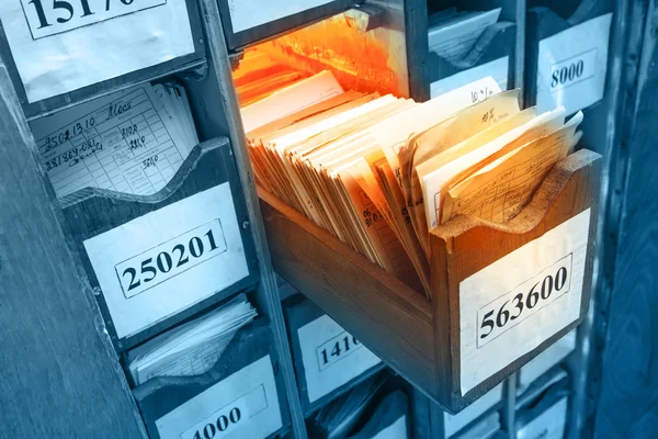 Paper documents stacked in archive - Stock Image - Everypixel