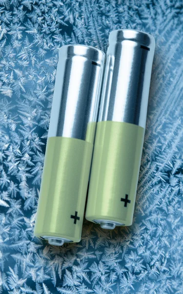 Two batteries with plus signs Stock Photo by ©Garsya 71500537