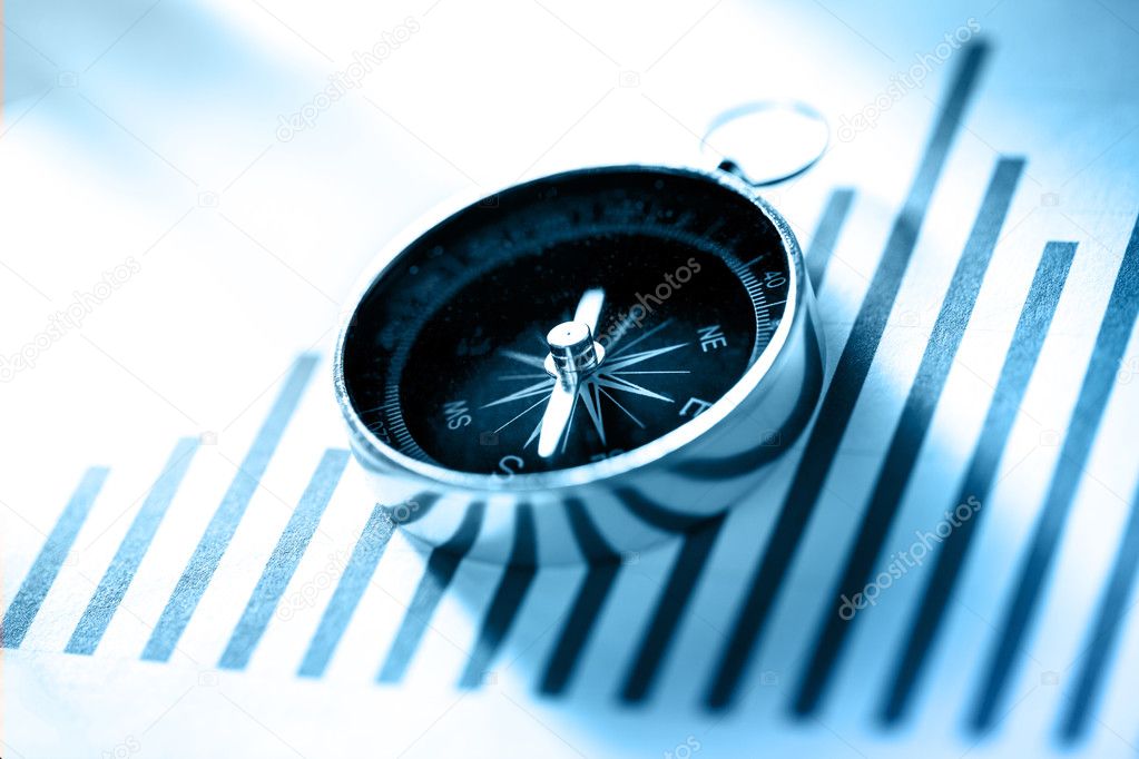 Diagram concept with compass Stock Photo by ©Garsya 80376142