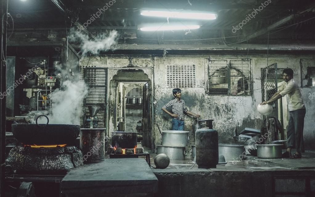 Unhappy Factory Worker