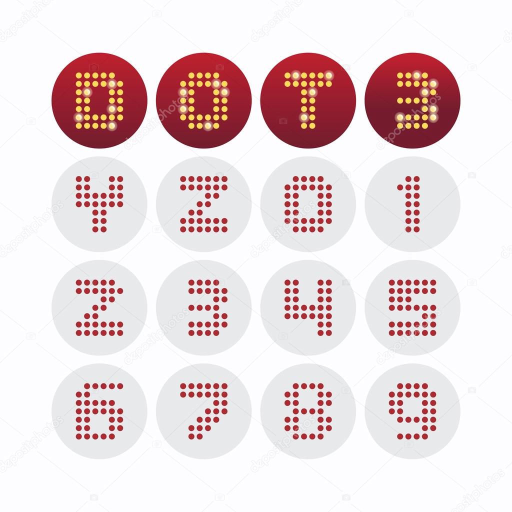 Font dot alphabet design Stock Vector Image by ©pongsuwan #63927297