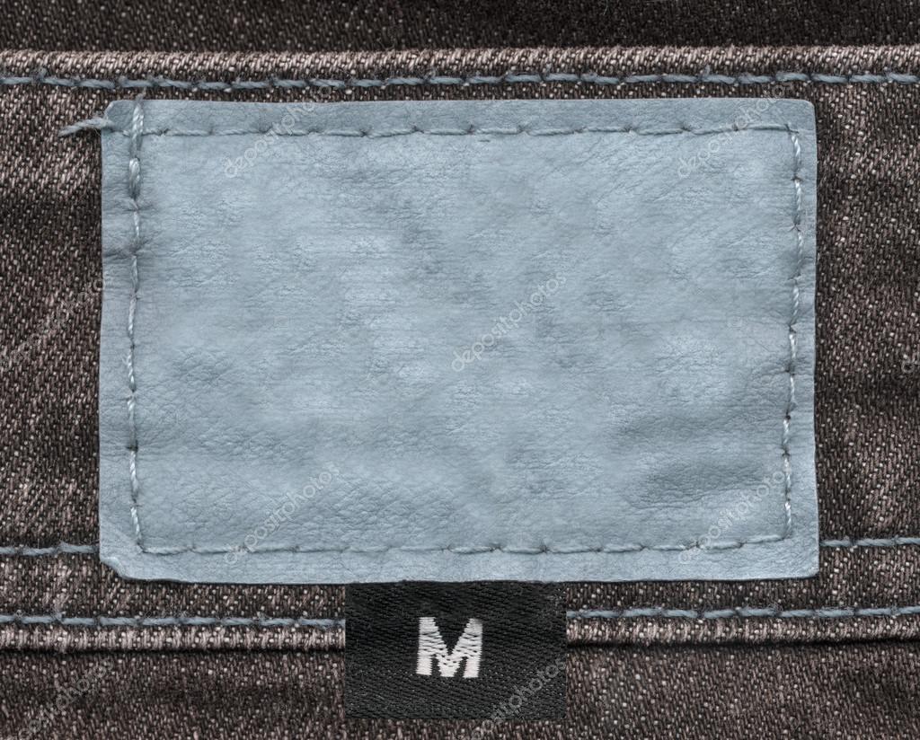 Blue leather label on jeans Stock Photo by ©natalt 62578063