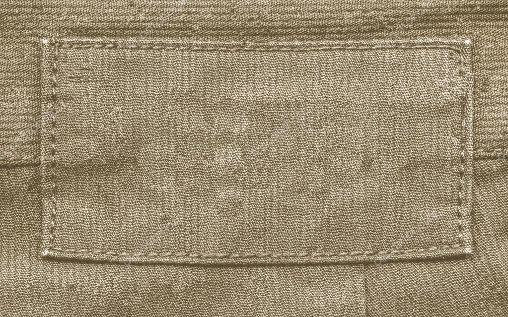 Blank brown fabric label — Stock Photo © natalt #62582967