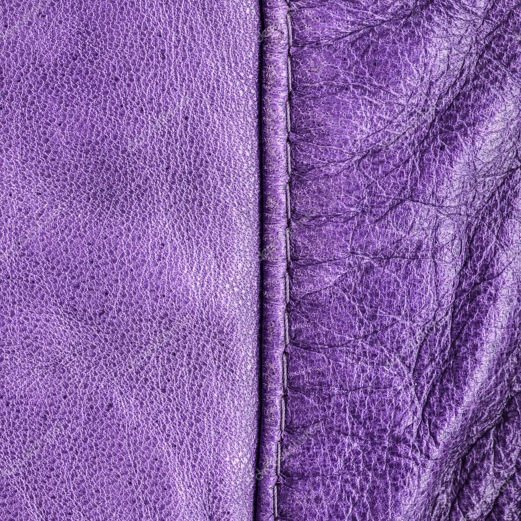 Violet leather texture, seam — Stock Photo © natalt #82232114