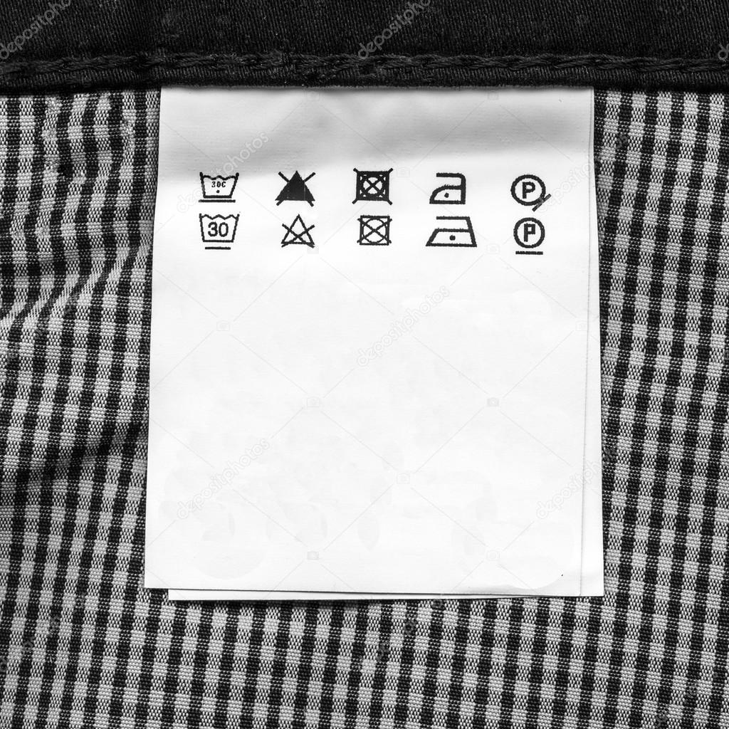 Symbols set on clothing label — Stock Photo © natalt #82243722