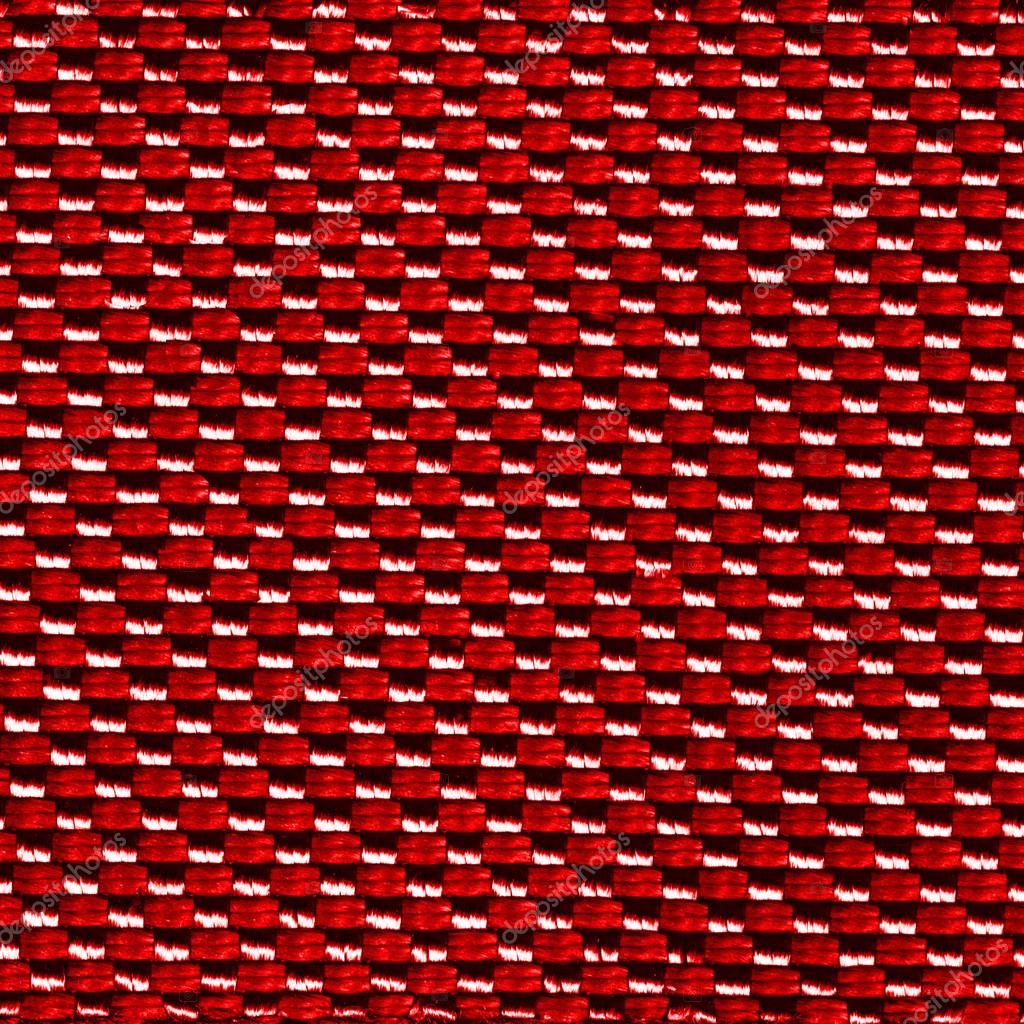 Red syhthetic material texture closeup as background — Stock Photo ...
