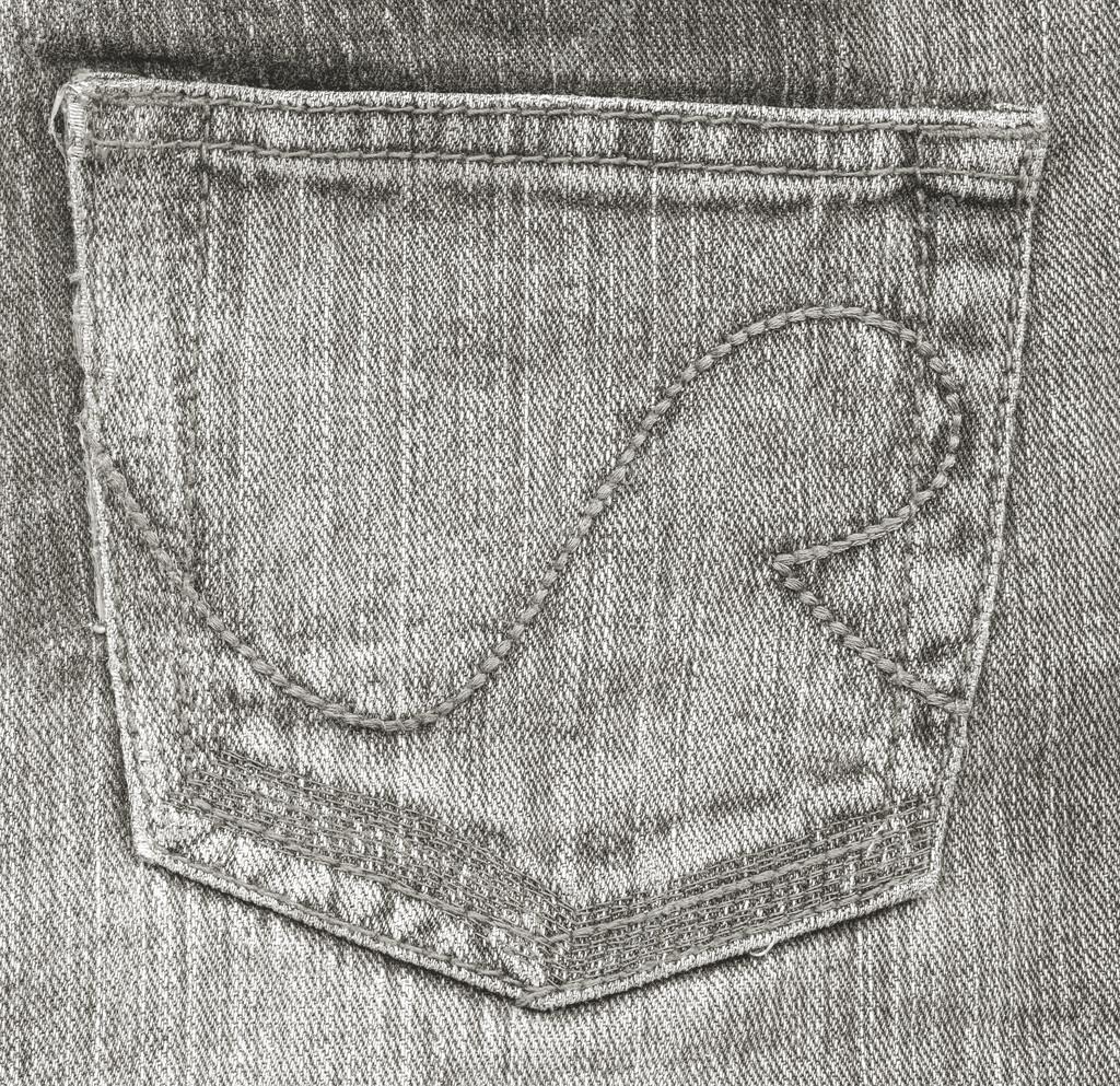 Gray jeans back pocket — Stock Photo © natalt #82259160