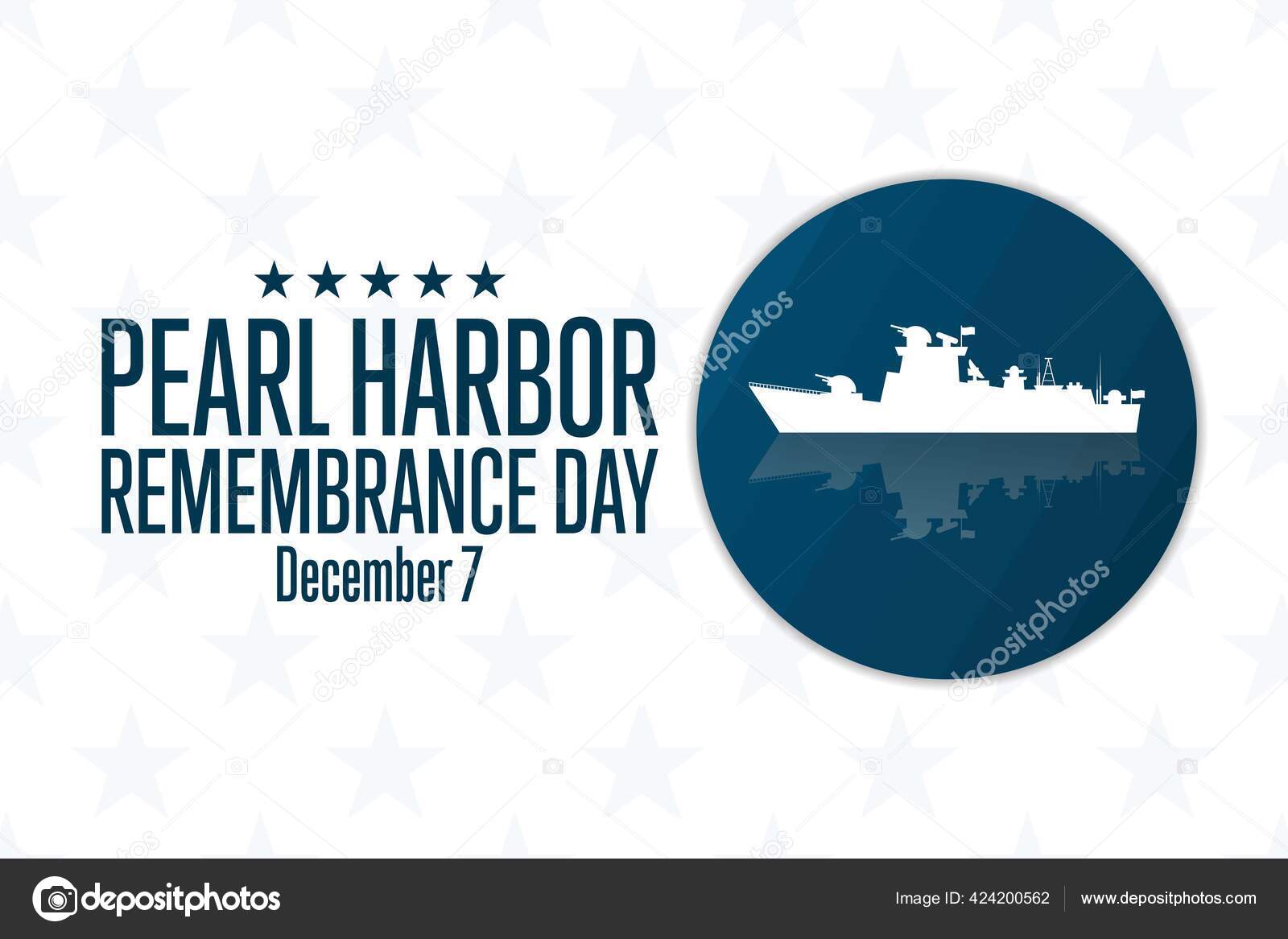National Pearl Harbor Remembrance Day. December 7. Holiday concept ...