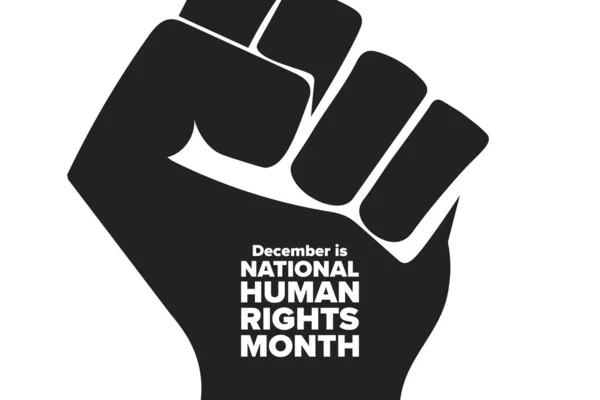 Universal Human Rights Month. Holiday concept. Template for background ...