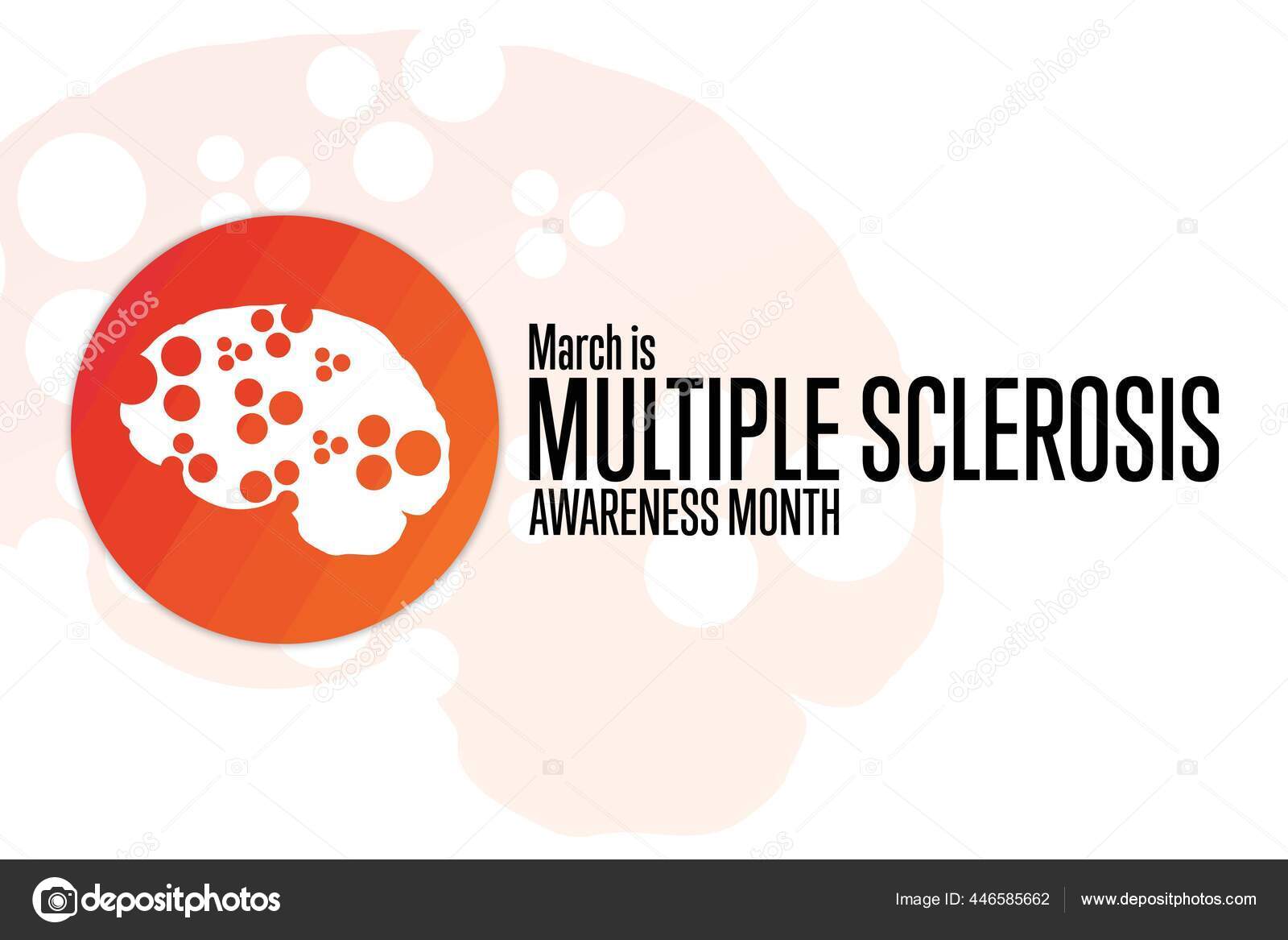 March is Multiple Sclerosis Awareness Month. Holiday concept. Template ...