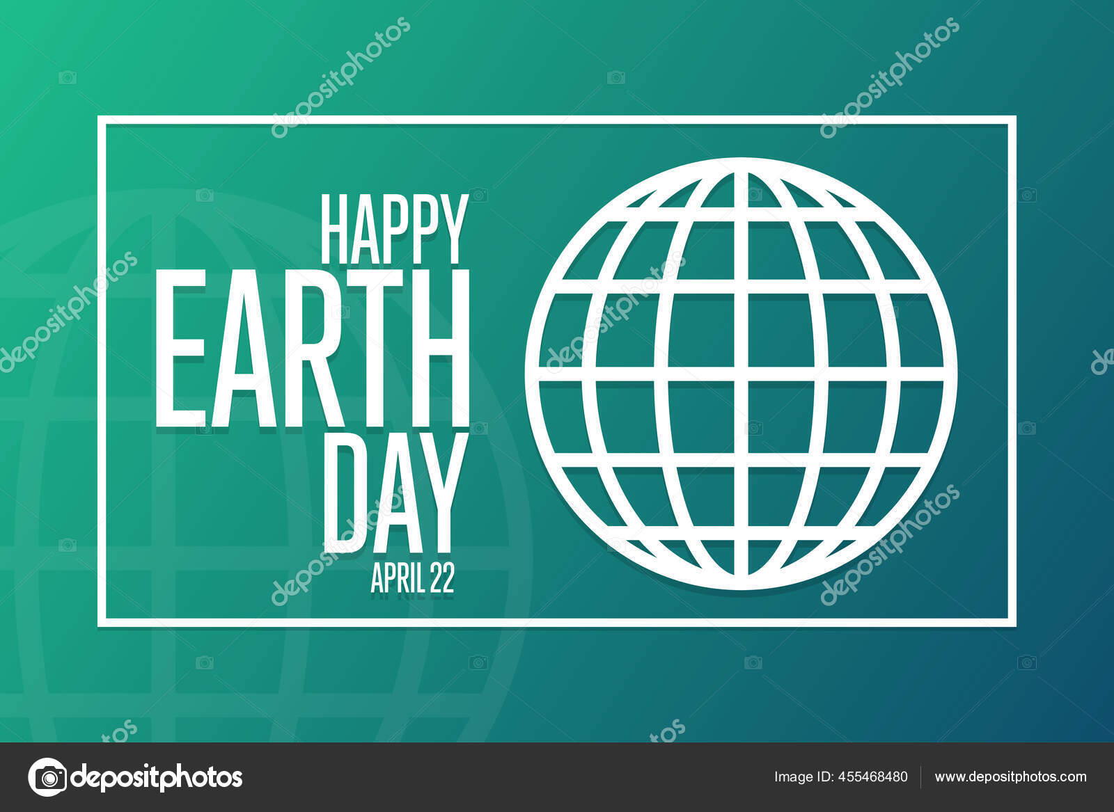 Feliz Día de la Tierra. 22 de abril. Concepto de vacaciones. Plantilla ...