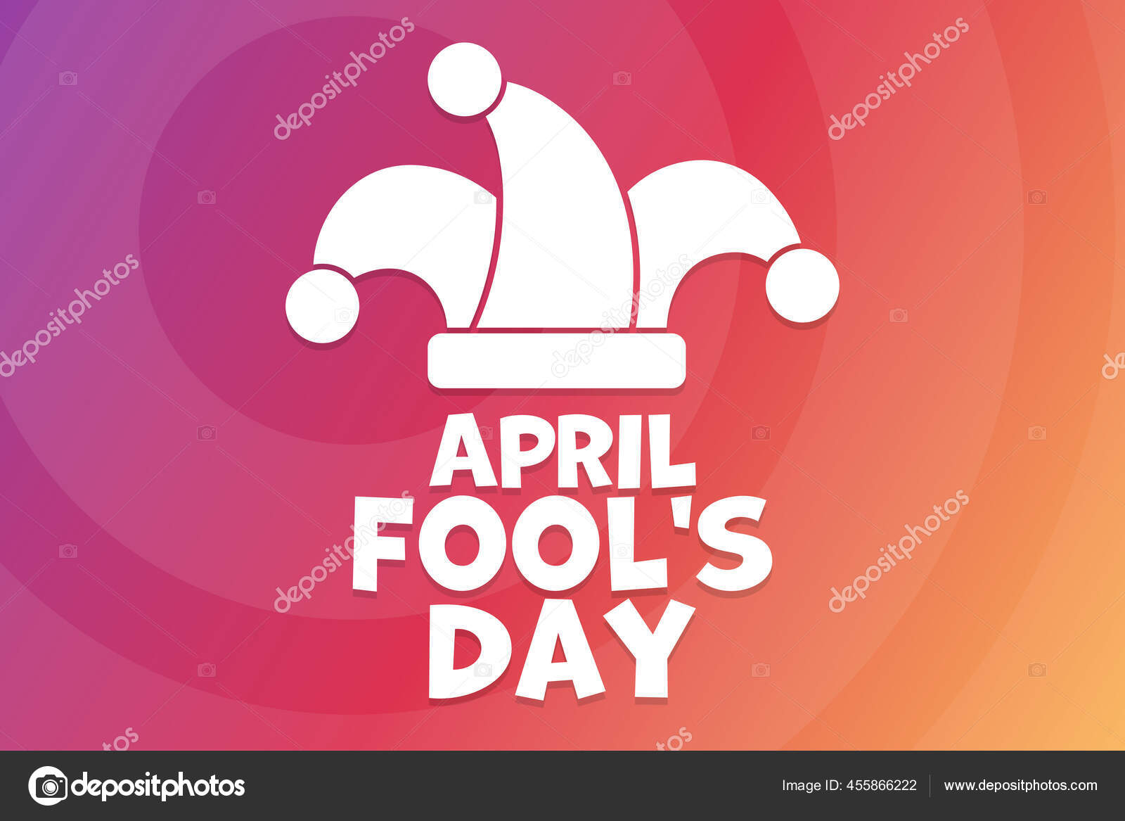 April Fools Day. Holiday concept. Template for background, banner, card ...