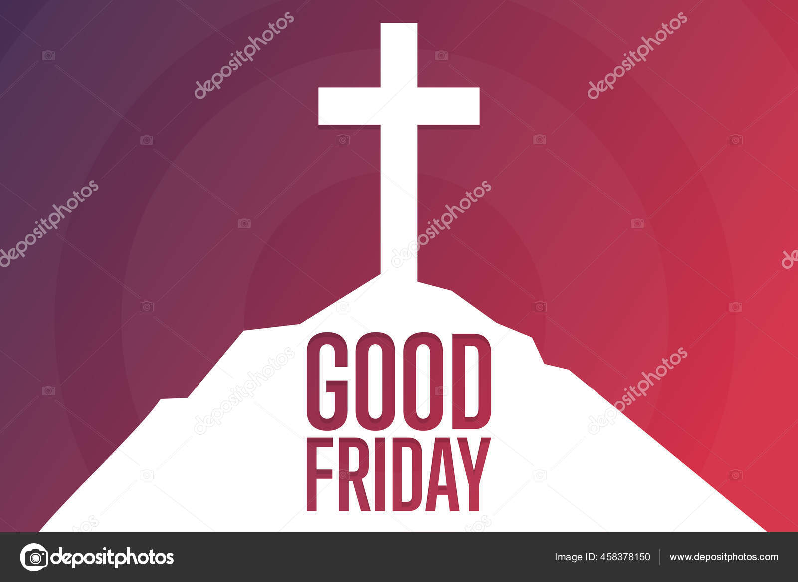 Good Friday. Holiday concept. Template for background, banner, card ...