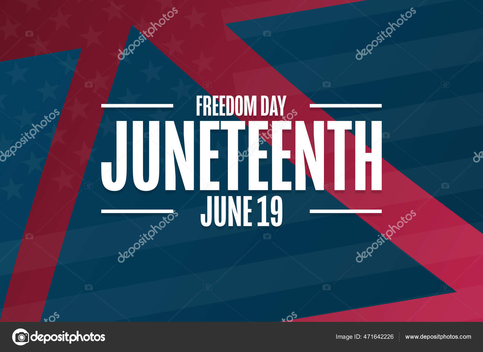 Juneteenth. Freedom Day. June 19. Holiday concept. Template for ...