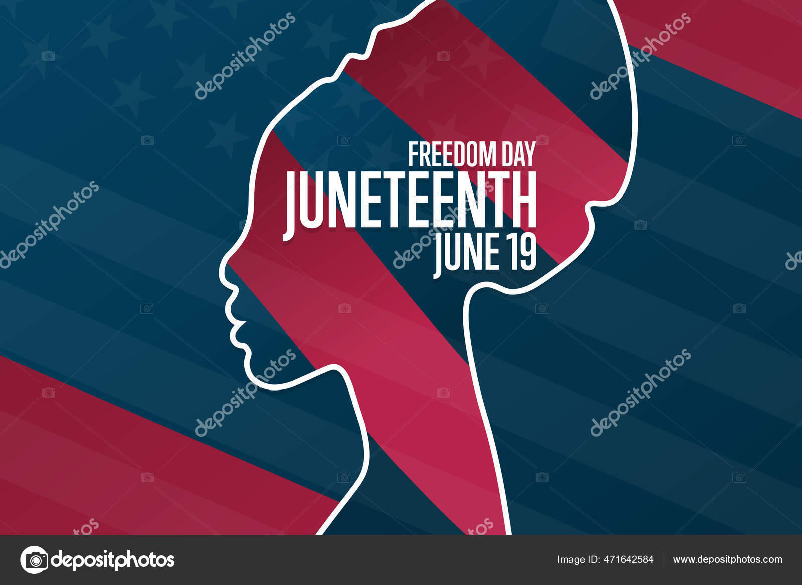 Juneteenth. Freedom Day. June 19. Holiday concept. Template for ...