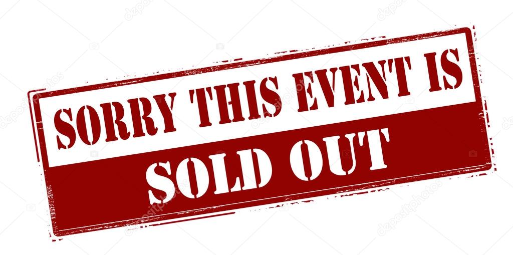 Sorry this event is sold out Stock Vector Image by ©carmenbobo #105450196