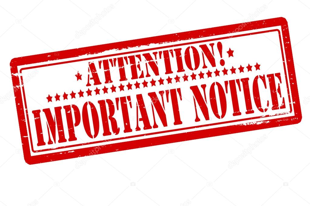 Aviso importante Vector de stock por ©carmenbobo 56029065