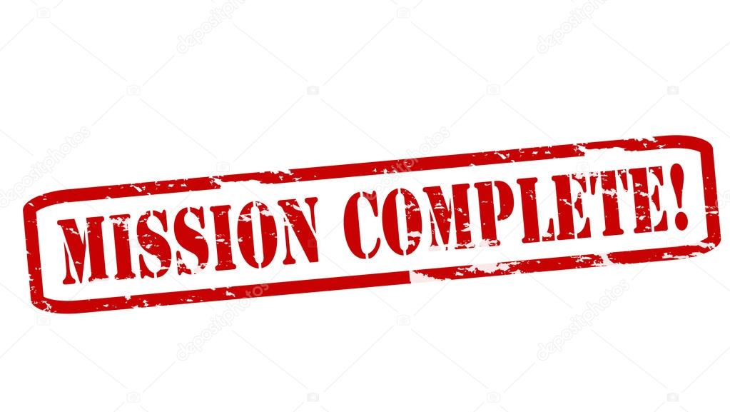 Mission complete — Stock Vector © carmenbobo #56953521