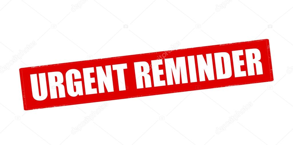 Urgent reminder Stock Vector by ©carmenbobo 71546637