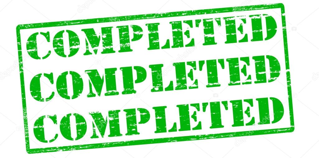 Concluído o selo verde — Vetores de Stock © carmenbobo #95886666