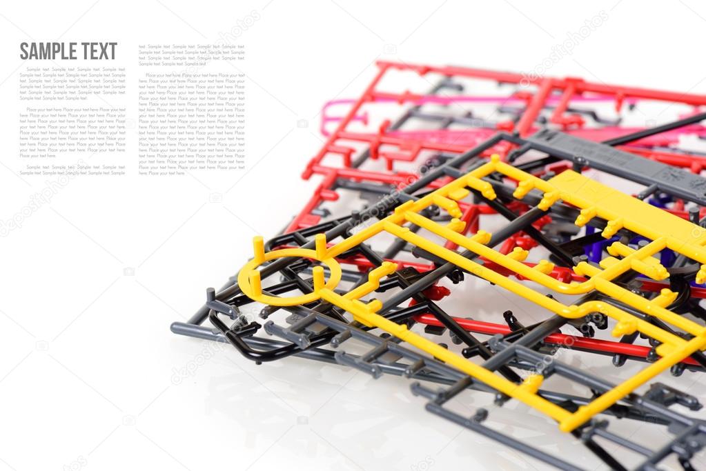 Closeup plastic sprue Stock Photo by ©norgallery 117734978