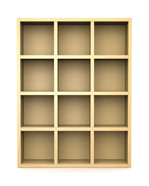 Empty bookshelf — Stock Photo © Shenki #3900227