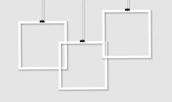 Black Picture Frame Set Gradient Mesh Vector Illustration Stock Vector