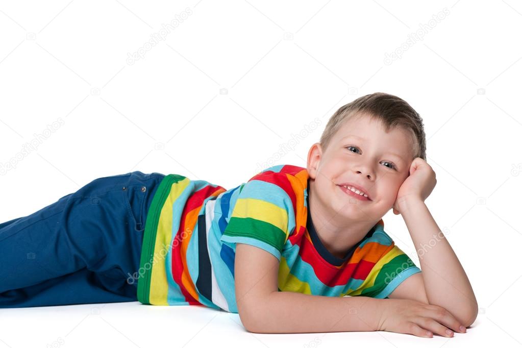 Little boy rests Stock Photo by ©SergiyN 54533293