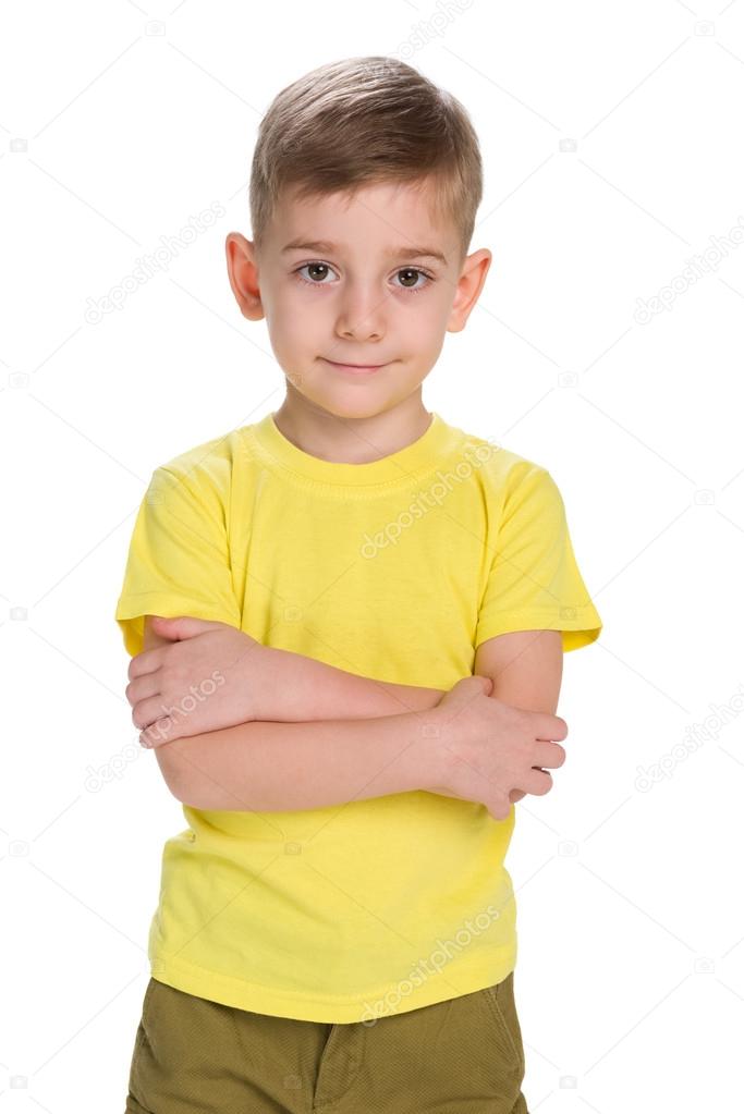 Chico listo se para — Foto de stock #88984202 © SergiyN