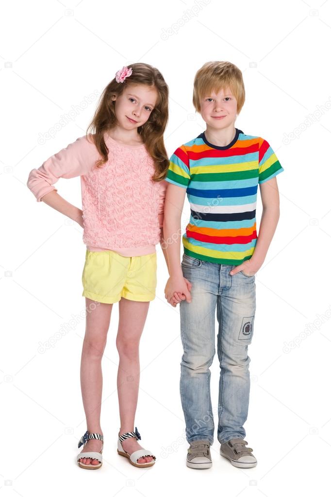 Joyful children stands Stock Photo by ©SergiyN 97901306