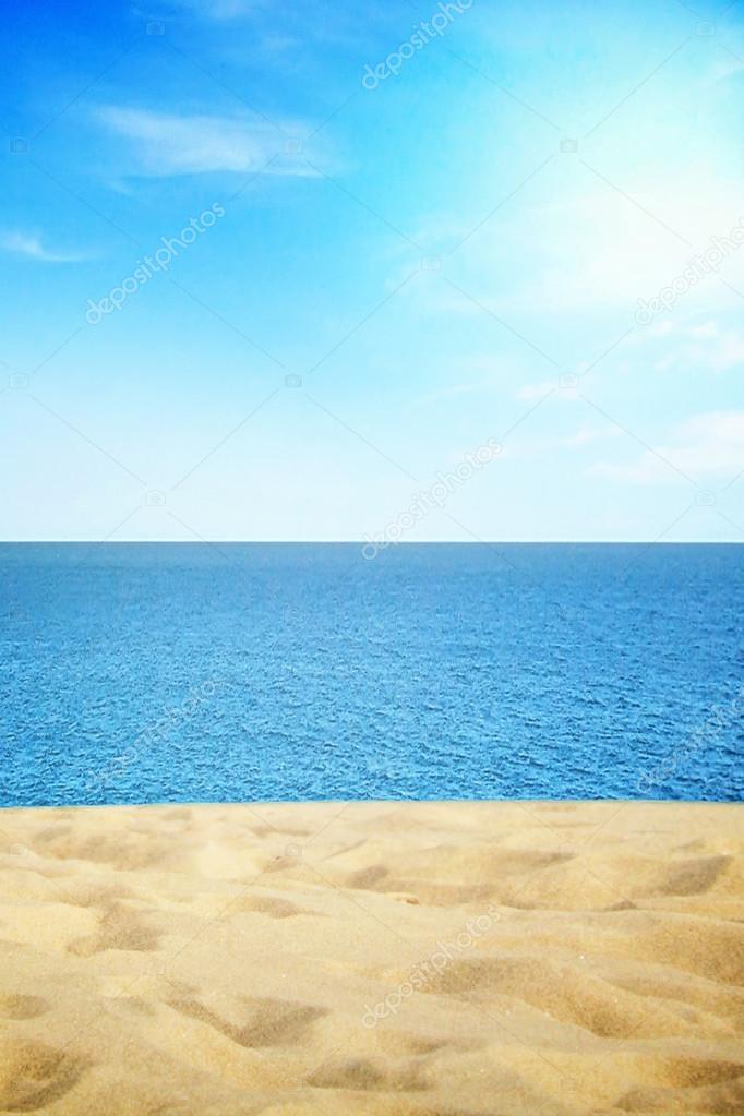 Playa soleada: fotografía de stock © mexrix #63334607 | Depositphotos