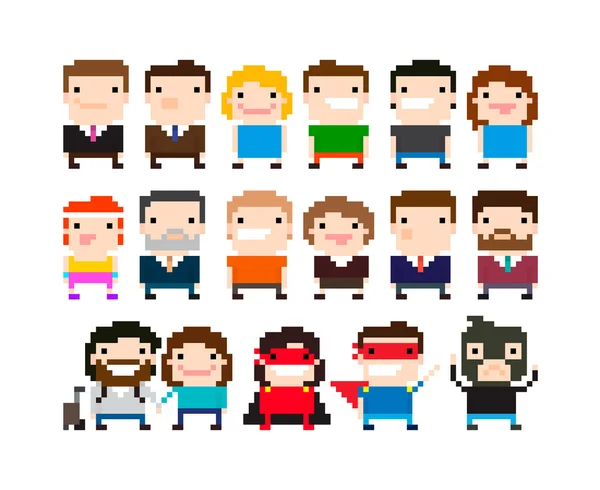pixel art personajes de 8 bits para personas 2024