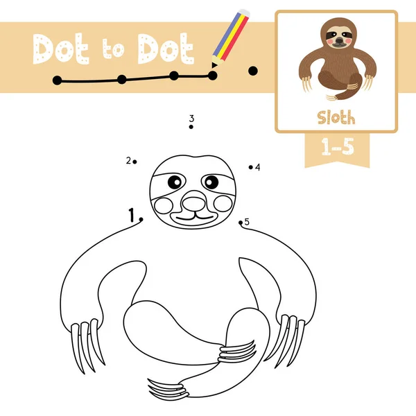 Dot Dot Educational Game Coloring Book Sitting Baboon Animals Cartoon ...
