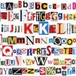Colorful newspaper letters alphabet Stock Photo by ©Taigi 292135960