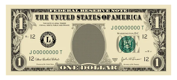 One dollar bill Vector Art Stock Images | Depositphotos